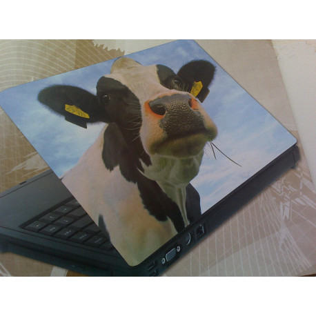 Cows head laptop skin, laptop sticker, laptop protector, coloured laptop