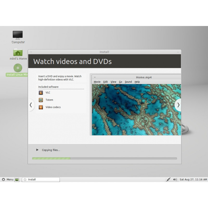 Linux Mint OS installation